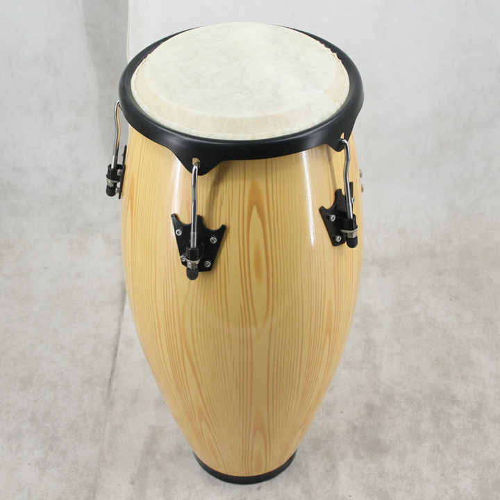 True Skin Cow Heads Conga Drum Set - High Quality Wood Drums