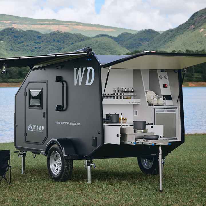 Lightweight Modular Mini Caravan RV for 4-Person Camping