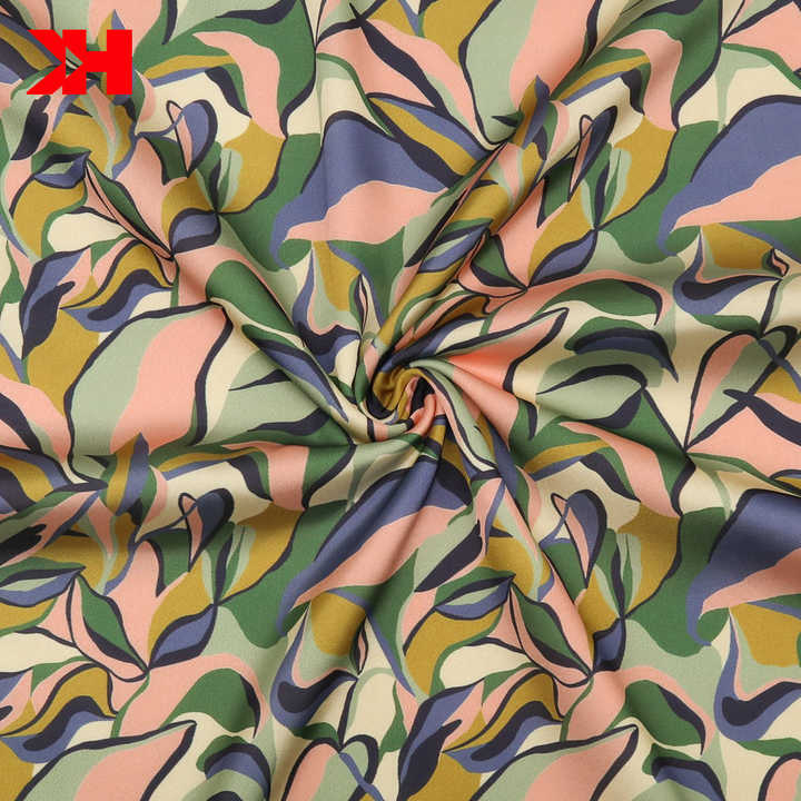 High Quality Custom Digital Bridal Matte Silk Satin Chiffon Fabric
