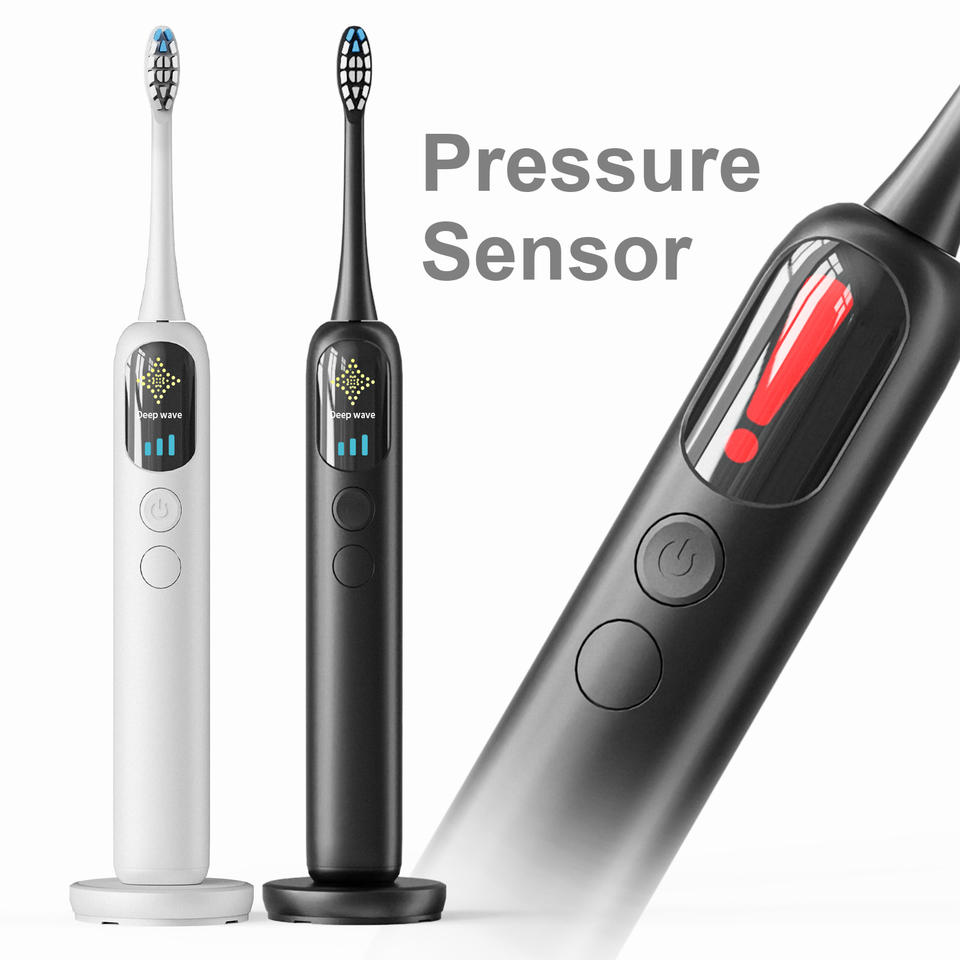Electric Toothbrush Smart Toothbrush LCD Screen Pressure Sensor IPX8 ...