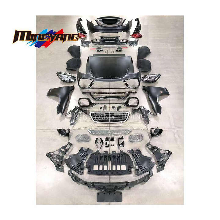 W222 S65 Front Bumper & Rear Bumper Kit for W221 Upgrade
