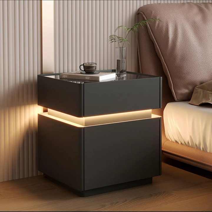 Italian Luxury High-End 2025 Style Smart Bedside Table Minimalist ...