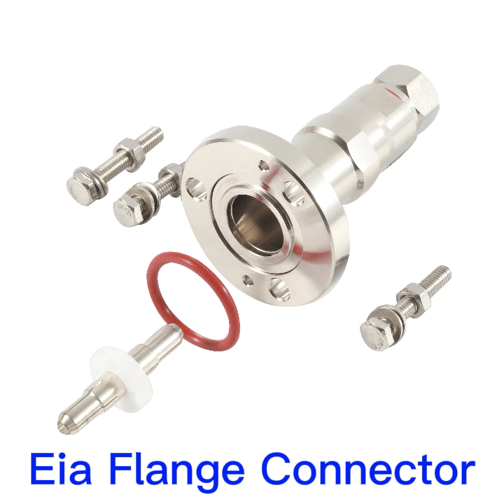1-5/8" EIA Flange 70mm SQ Flange Plug Electrical RF Coaxial Connector ...