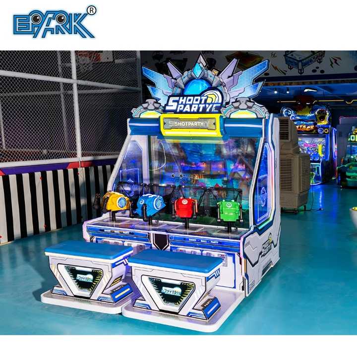6 in 1 Indoor Kids' Ball Shooting Arcade Machine Coin Operated 4 ...