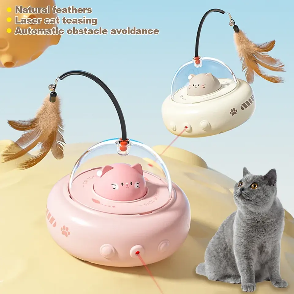 Intelligent Obstacle Avoidance Automatic Cat Toy Random Moving Winning ...