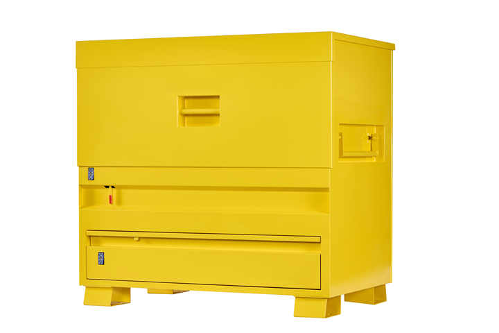 Premium Customizable Heavy-Duty Yellow Steel Jobsite Toolbox OBM ...