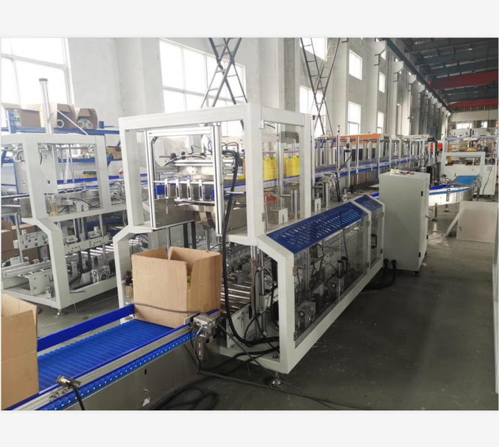 Round Bottle Falling Type Carton Packer Square Bottles Drop Type Carton ...