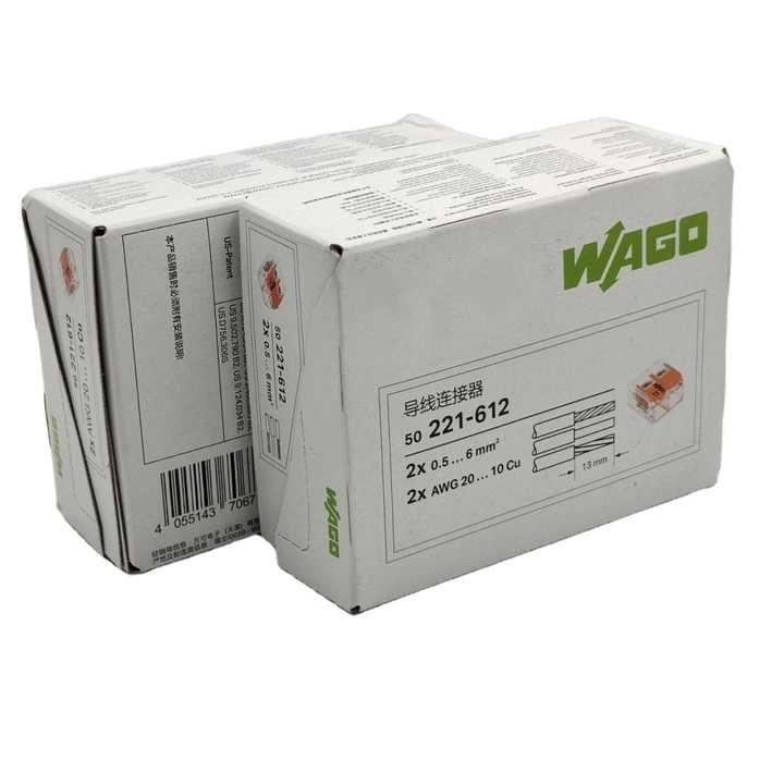 Wagos 221-612 6mm2 Splicing Connector with Levers 221-612 450V 41a 6mm ...