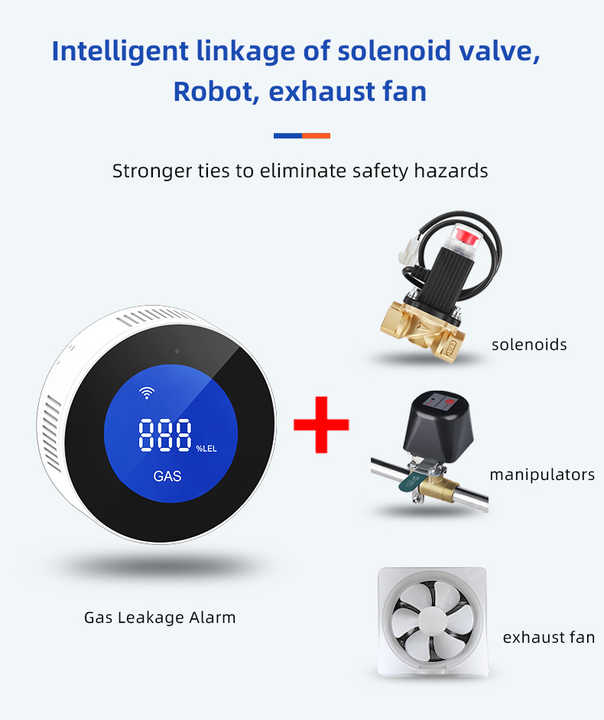 Smart LNG Gas Leak Detector with APP Control for Home Security
