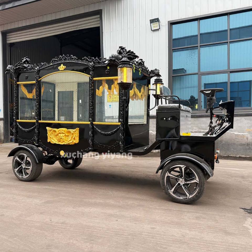 Glass Covered Customizable Funeral Hearse Horse Carriage with Q235B ...