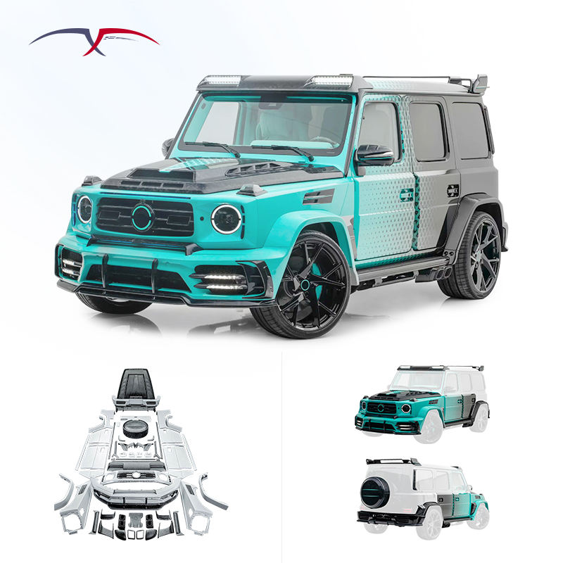 Car Mod MSY Style Carbon Fiber Front Bumper Engine Hood Fender Rear ...