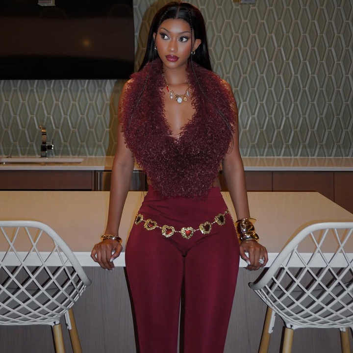 AW 2025 Y2K Siren Two-Piece Set Halter Neck with Open Back & Comfort ...