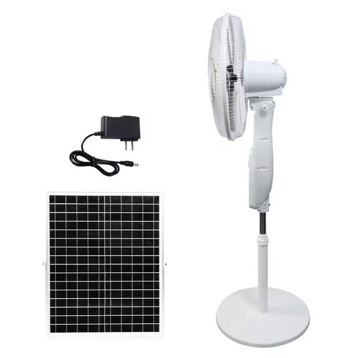 12V Solar Fan - Efficient Cooling with Rechargeable Battery