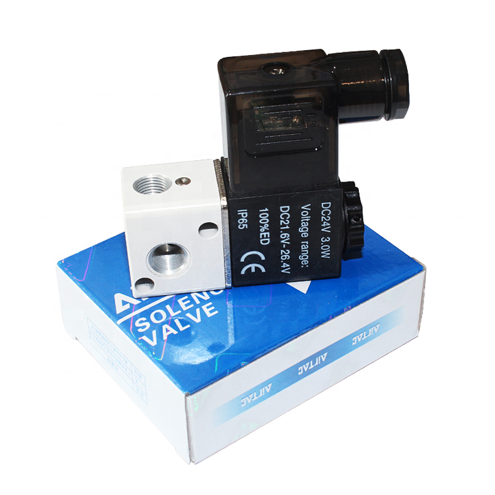 AIRTAC Original 3-port 2-position Direct Acting Solenoid Valve Aluminum ...