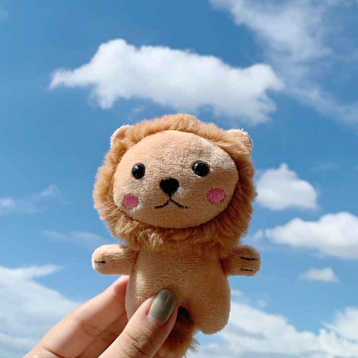 Yidian Factory Custom Shy Little Lion Pendant Cartoon Plush Keychain ...