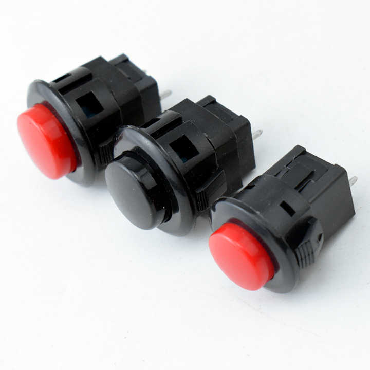 16MM Momentary Push-Button 2 Pin 16 MM Self-locking Switch PushButton ...