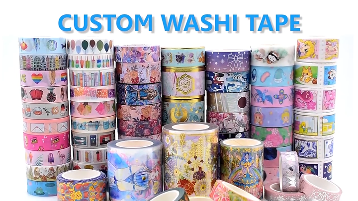 Wholesale Japanese Paper Shiny Gold Foil Printed Washi Tapes set Custom ...