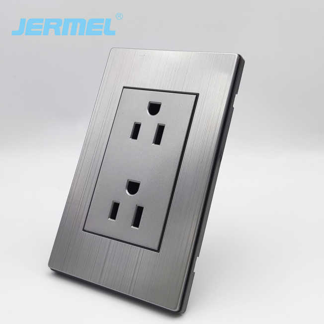 Modern Design Household Wall Power Stainless Steel Panel Outlet and ...