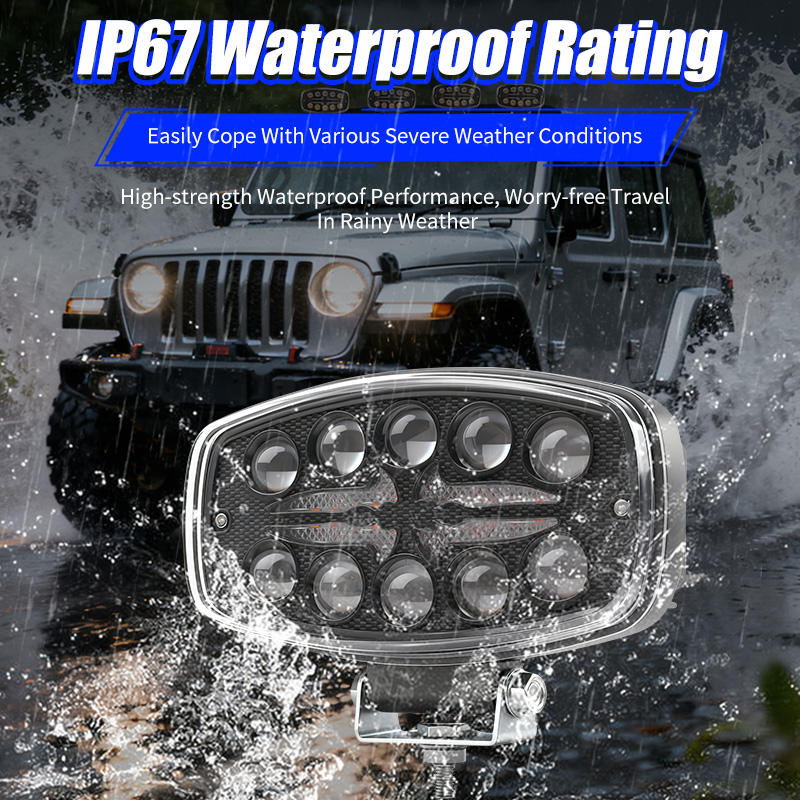 6 Inch 100W LED Driving Light 12V 24V White Yellow Spot Beam Offroad ...