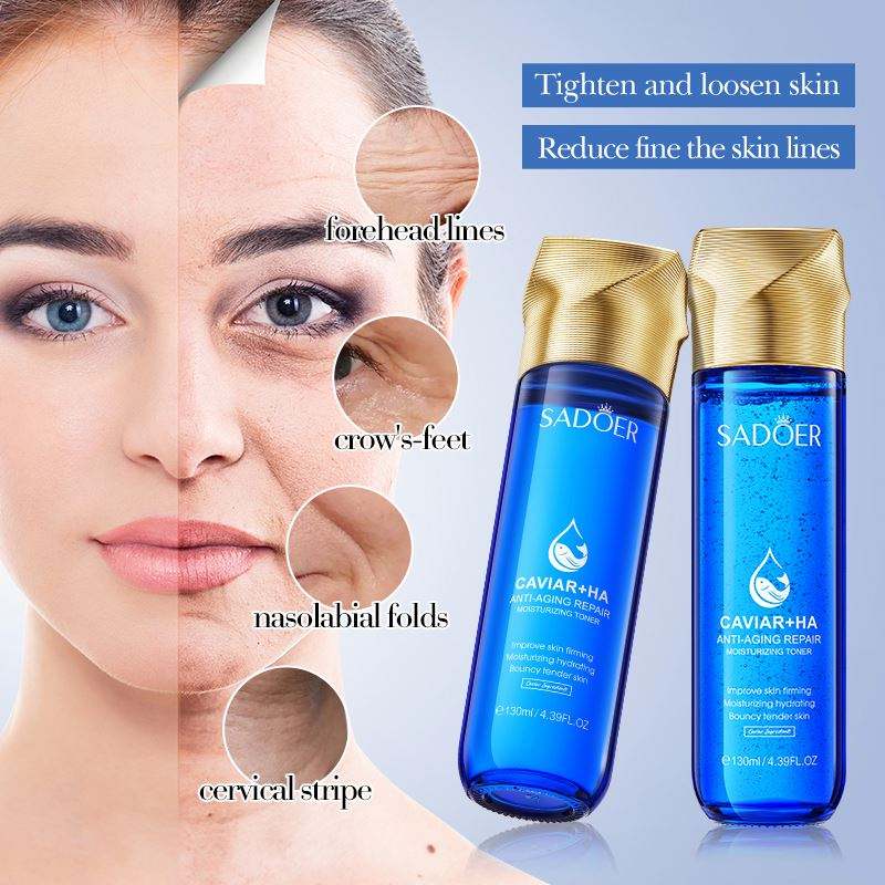 SADOER Caviar Anti-Wrinkle Toner OEM Hyaluronic Acid Repairing Firming ...
