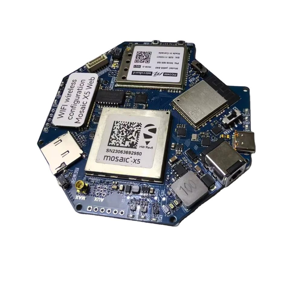 Septentrio Mosaic X5 GNSS Module with ESP32 and Microhard