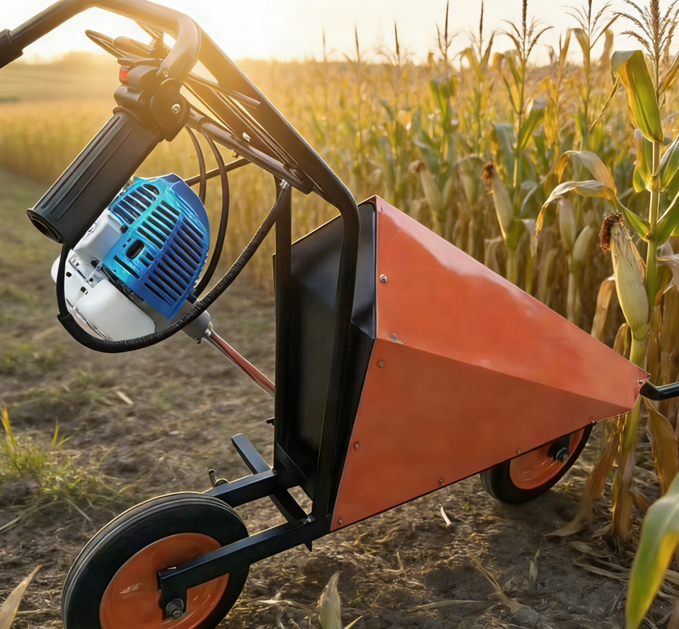 QW Grain Harvester Wheat Corn Stalk Multifunctional Motorized Small ...