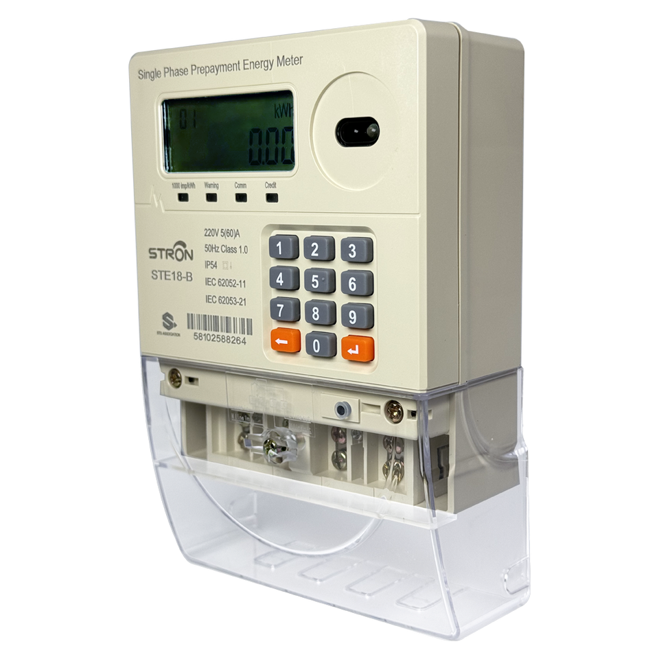 STS Single-Phase Prepaid Kwh Electricity Meter with Integrated Keypad ...