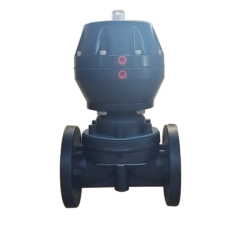 Pneumatic UPVC Plastic Flange Diaphragm Valve Switch