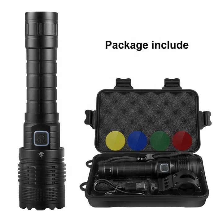 Yellow Blue Red Green Lens Filter Torch Kit 5 Color in 1