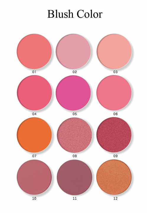 Blusher Pallet Organic Blush Long-lasting Powder Blush Pigmented Blush ...