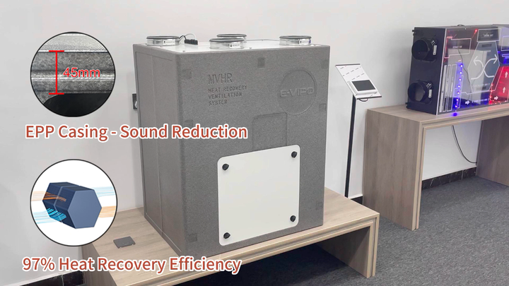 E-VIPO High Efficiency 600m3/h Heat Recovery Ventilation System