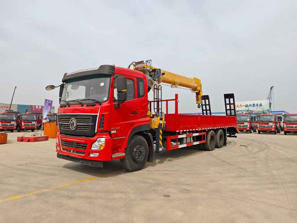 Truck Mounted Crane with Ramp Crane Truck with Ramp Dongfeng Truck ...