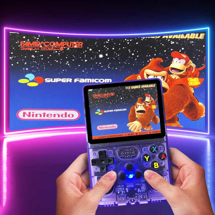 Arkos R36S Console - 128GB Handheld Gamepad with Retro Games