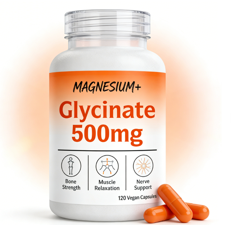 Magnesium Glycine Capsules Healthy Sleep Muscle Recovery Magnesium ...