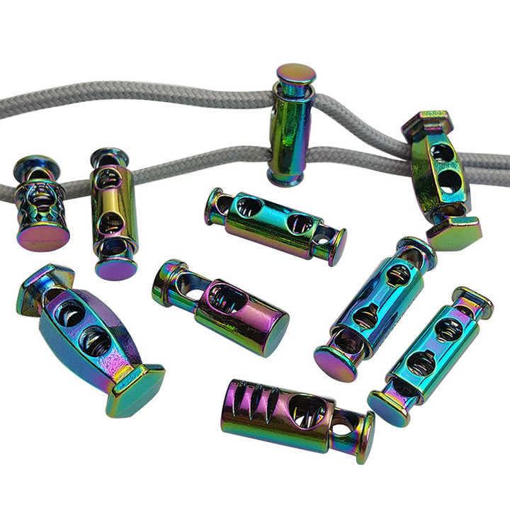 Best Selling Clothing Rainbow Toggle Stopper Drawstring Buckle Metal ...