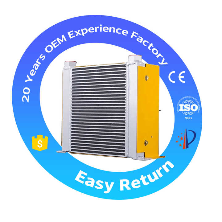 HM heat exchanger aluminum hydraulic oil radiator AH Series AH1012T 100L hydraulic oil cooler ...
