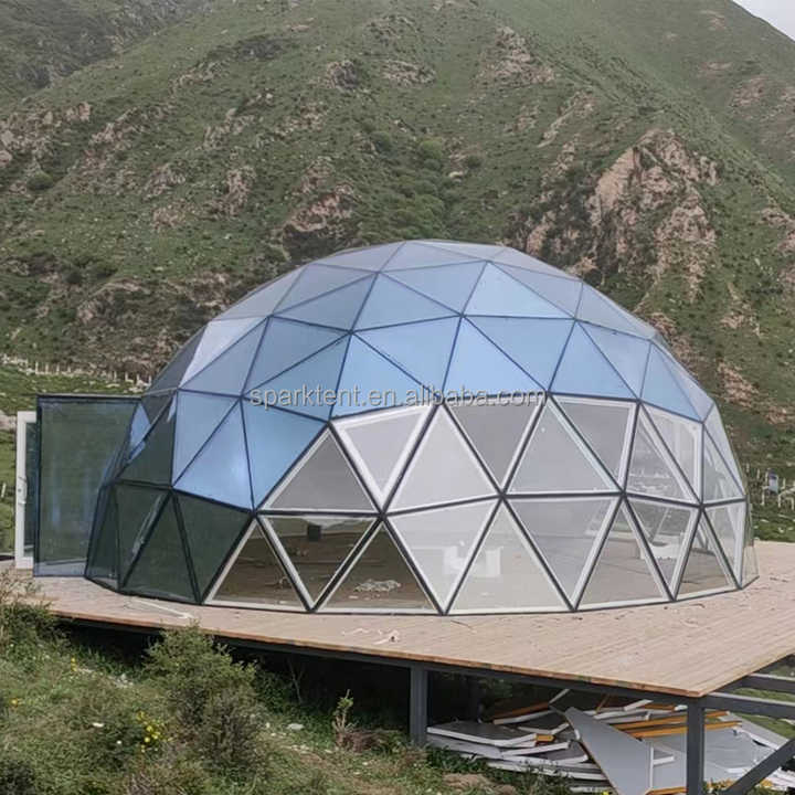 Factory 6m 7m 8m Glass Dome Tent Camping Geo Dome House Glass Geodesic ...