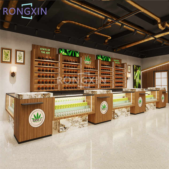 Smoke Shop Interior Customized Metal LED Showcase Case for Tobacco ...