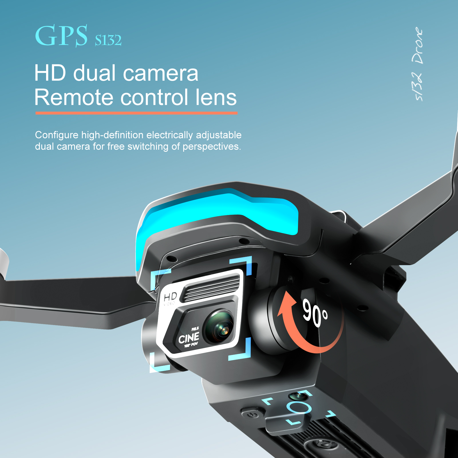 S132 RC Drone GPS with 8K Camera - 5G WIFI & Obstacle Avoidance