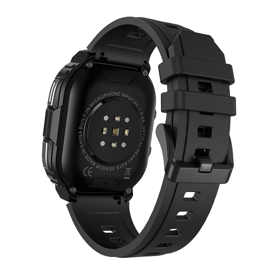 Android Smartwatch 4G Square AMOLED Display IP67 Waterproof Unisex GPS ...
