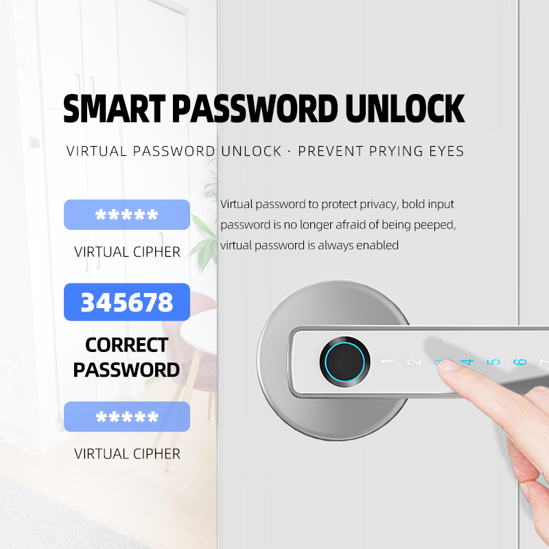 Outdoor Use Full Set Smart American Door Lock with Tuya Cloud Data ...