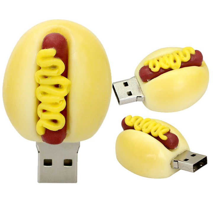 Pendrive Cartoon Hamburger Food USB Flash Drive Bread/Pizza 4GB 8GB ...