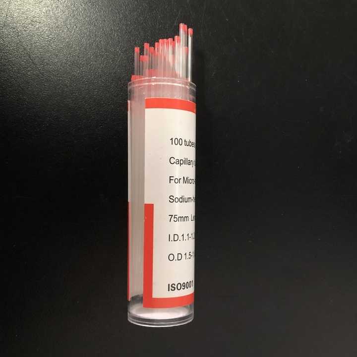 Micro Red Blue Non Heparin Heparinized Microhematocrit Blood Capillary ...