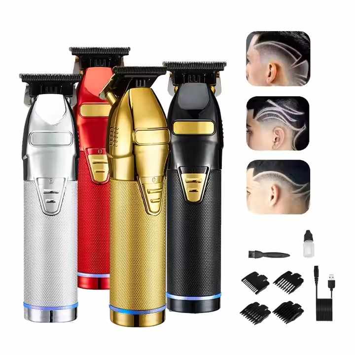 Professional Hair Trimmer Barber 0.1mm Baldheaded Clippers Baby Hair ...