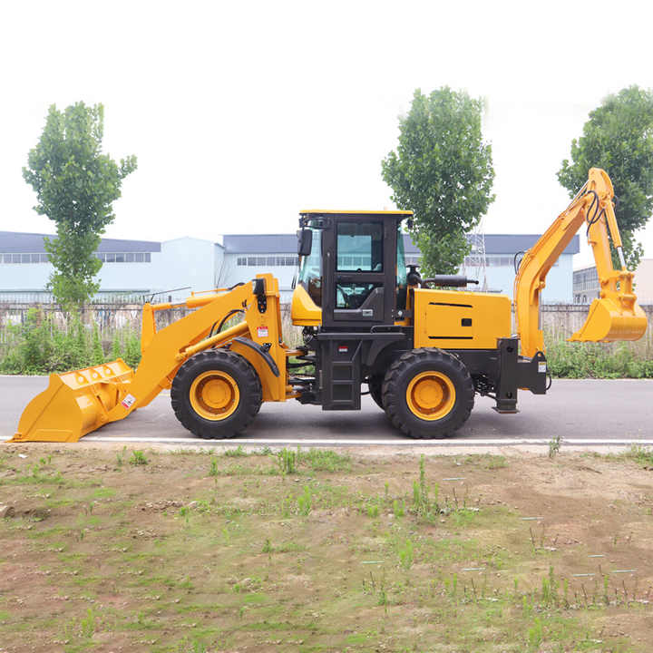 Free Shipping New Hydraulic Backhoe Loader Durable Wheel Backhoe Excavators Farm Towable Compact ...