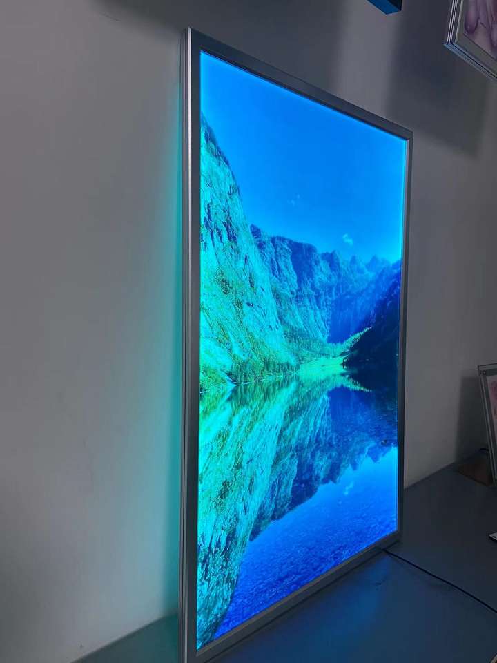 16x24 Anime Backlit Pictures Frame RGB Light Box Custom Black Frame Art ...