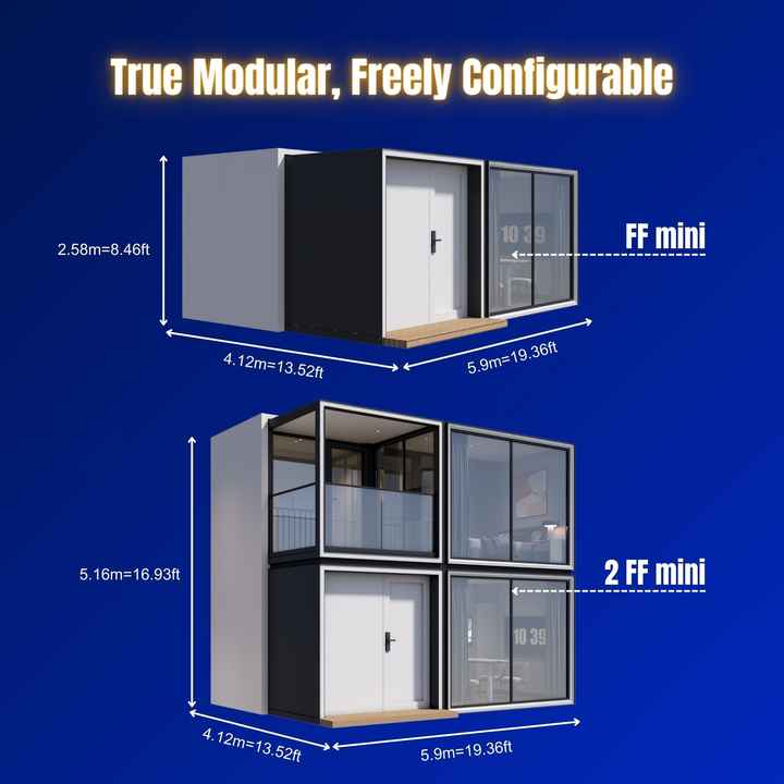 Fully Assembled Two-Story Steel Structure Motel Commercial Prefab House ...