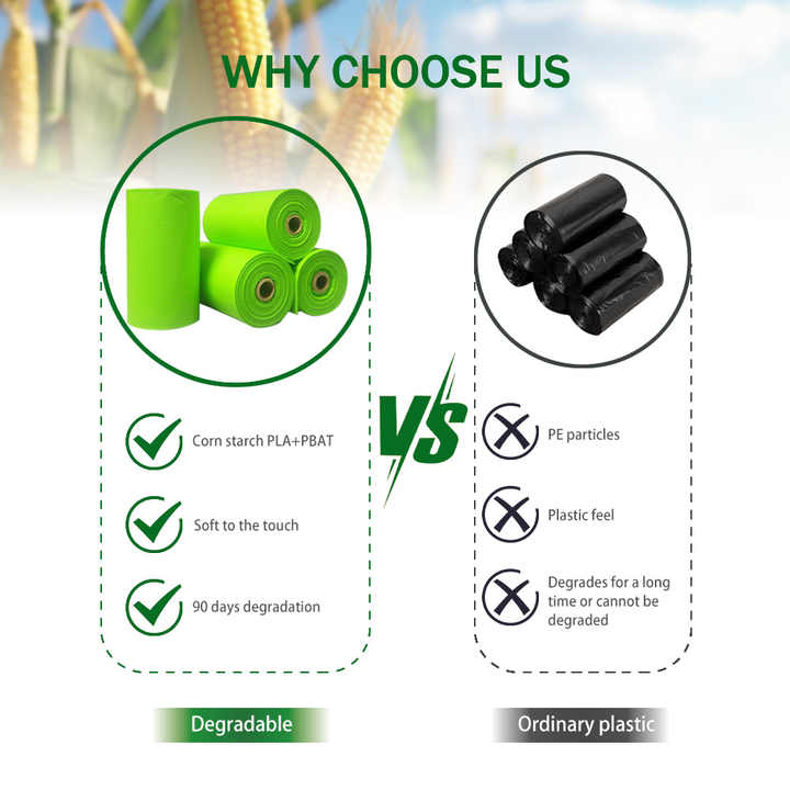 Large Eco-Friendly Dog Poop Bags Disposable Private Label Biodegradable ...