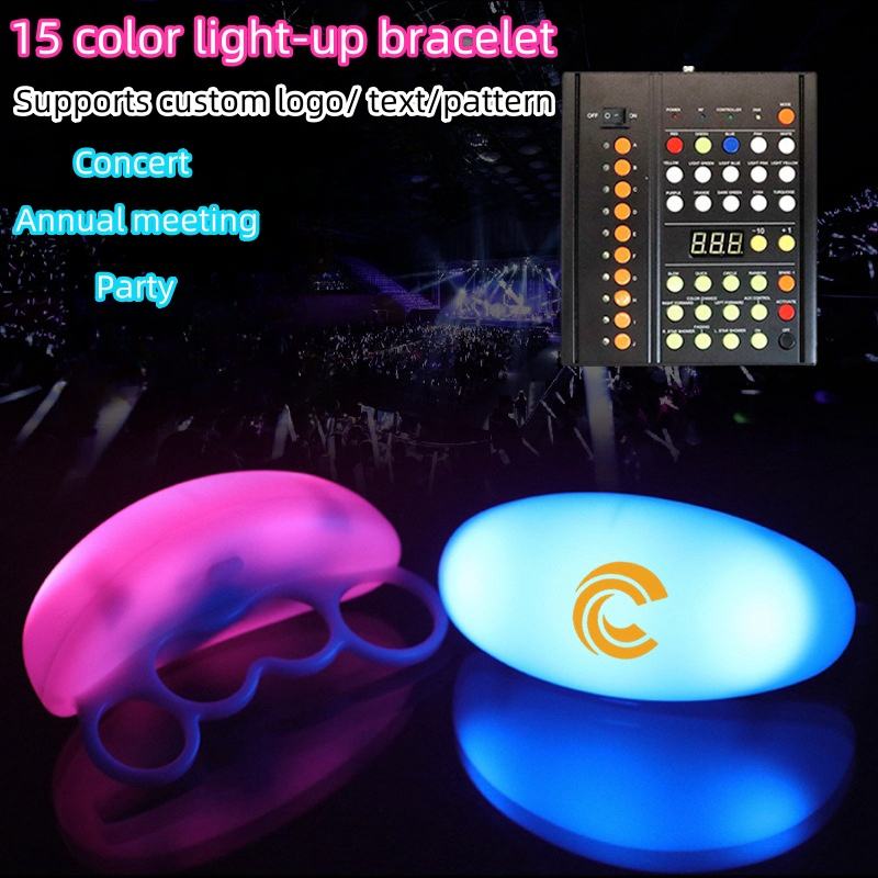 Concert Glow Hand Light 15 Colors LED Finger Ring Light Creative Party ...