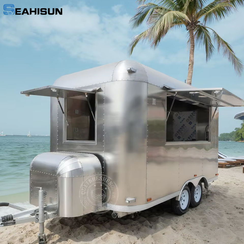 Mobile Snack Food and Coffee Restaurant Trailer for Chip Sales Catered ...
